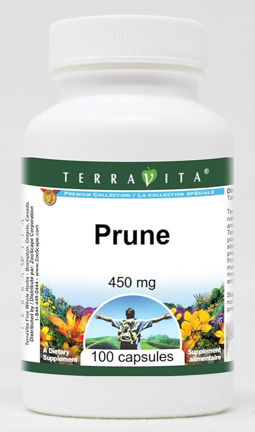 Amazon.com: Prune - 450 mg (100 Capsules, ZIN: 521205) : Patio, Lawn ...