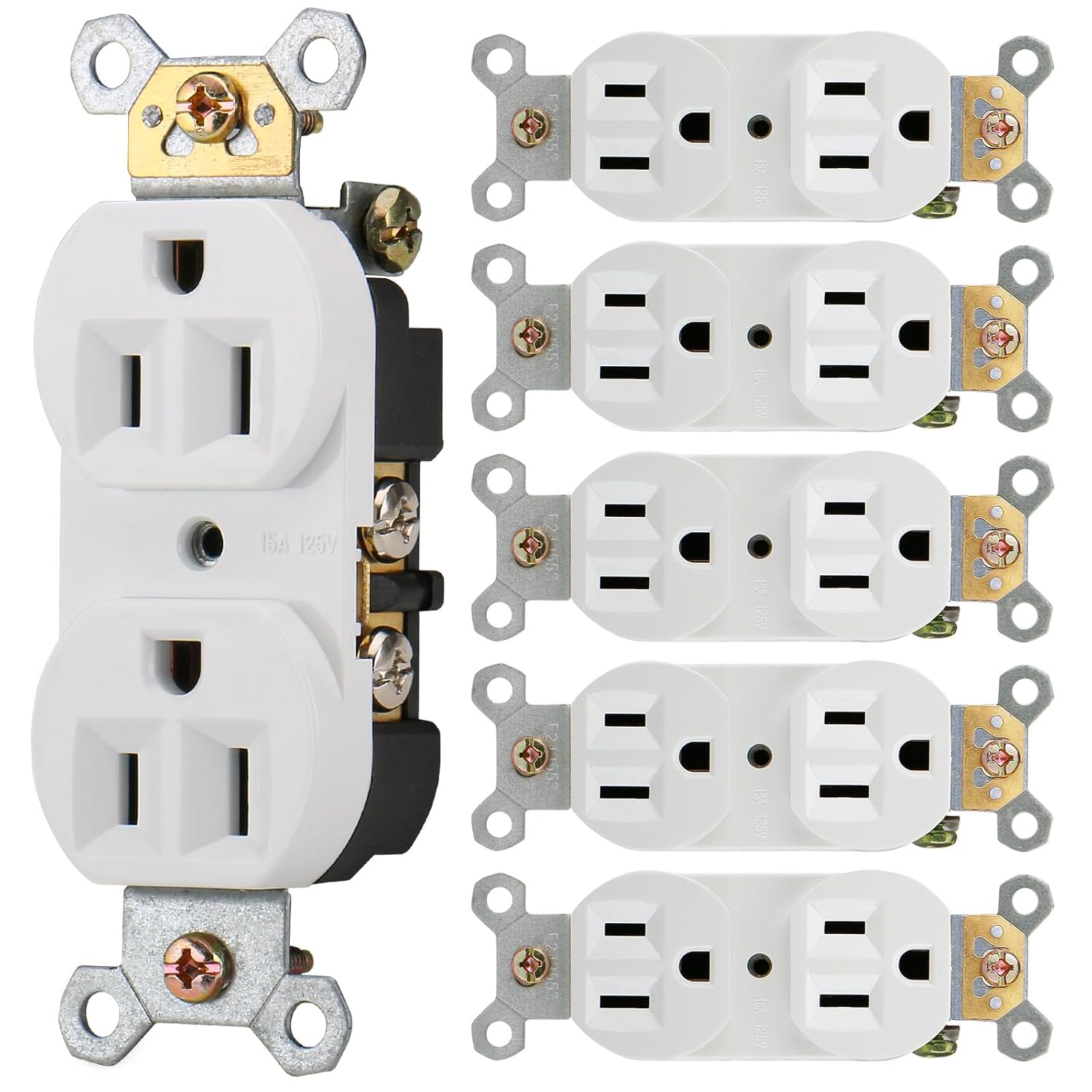 Wengart Receptacle Outlet,Non-Tamper-Resistant,3 Prong Electrical ...