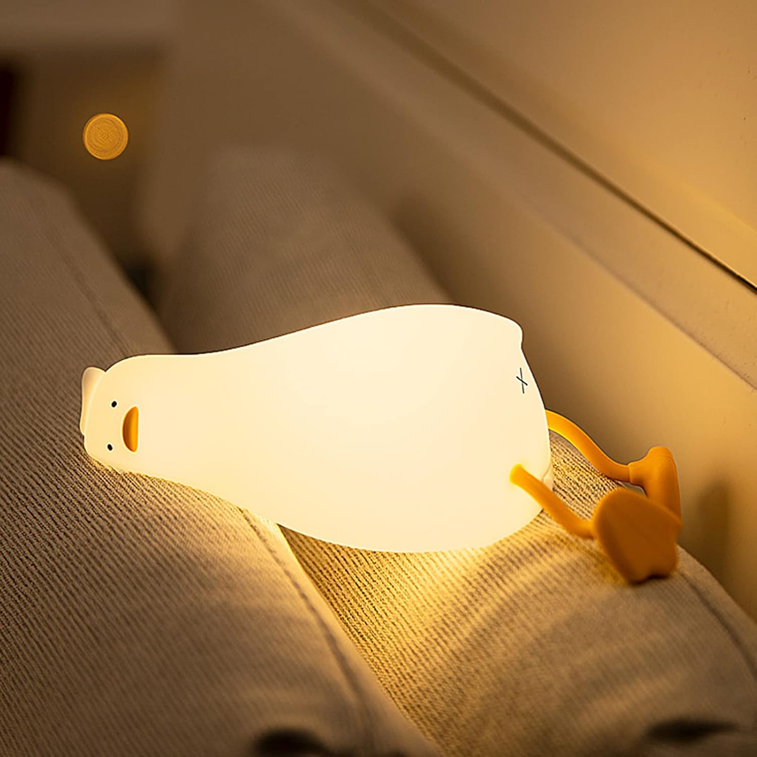 Amazon.com : LEDHOLYT Night Light for Kids ,Cute Silicone Nursery Duck ...