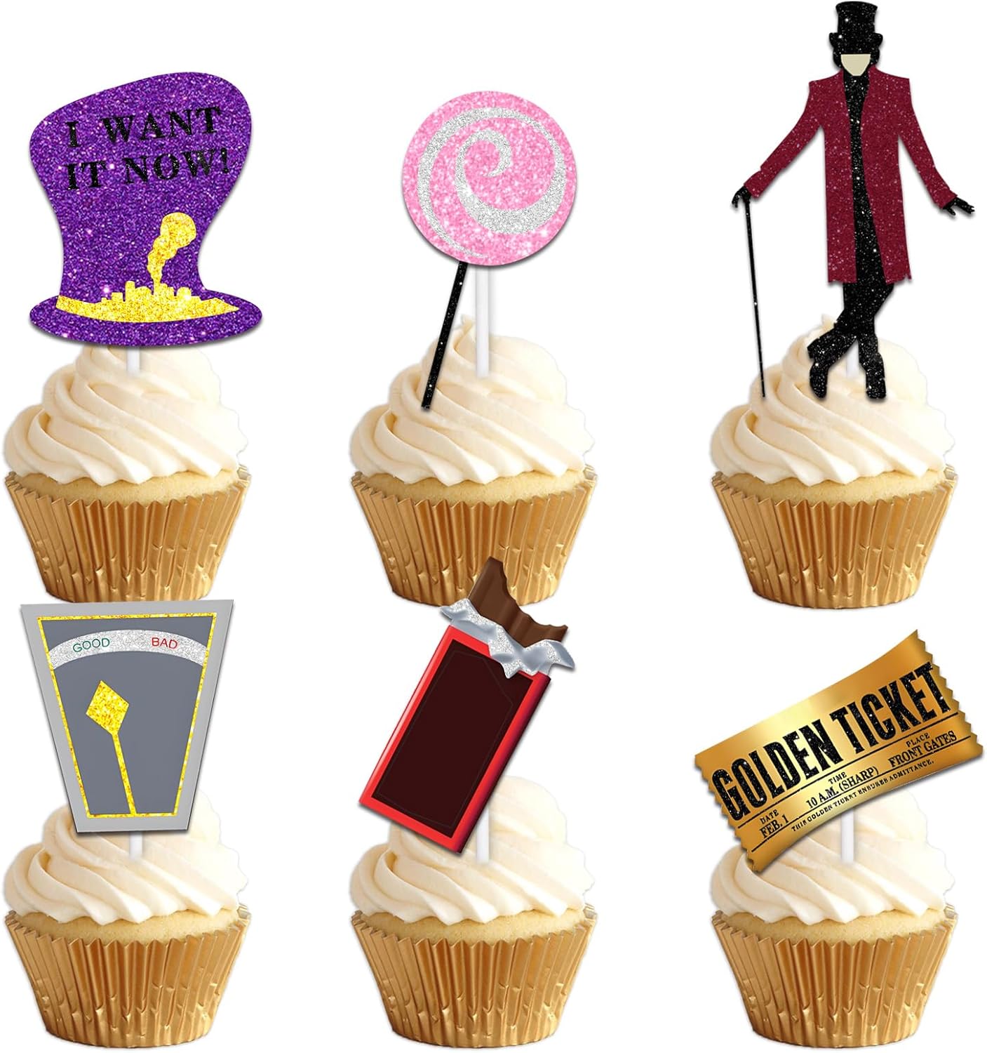 Amazon.com: Dessert Cupcake Topper Pick for Handsome Sir Chocolate ...