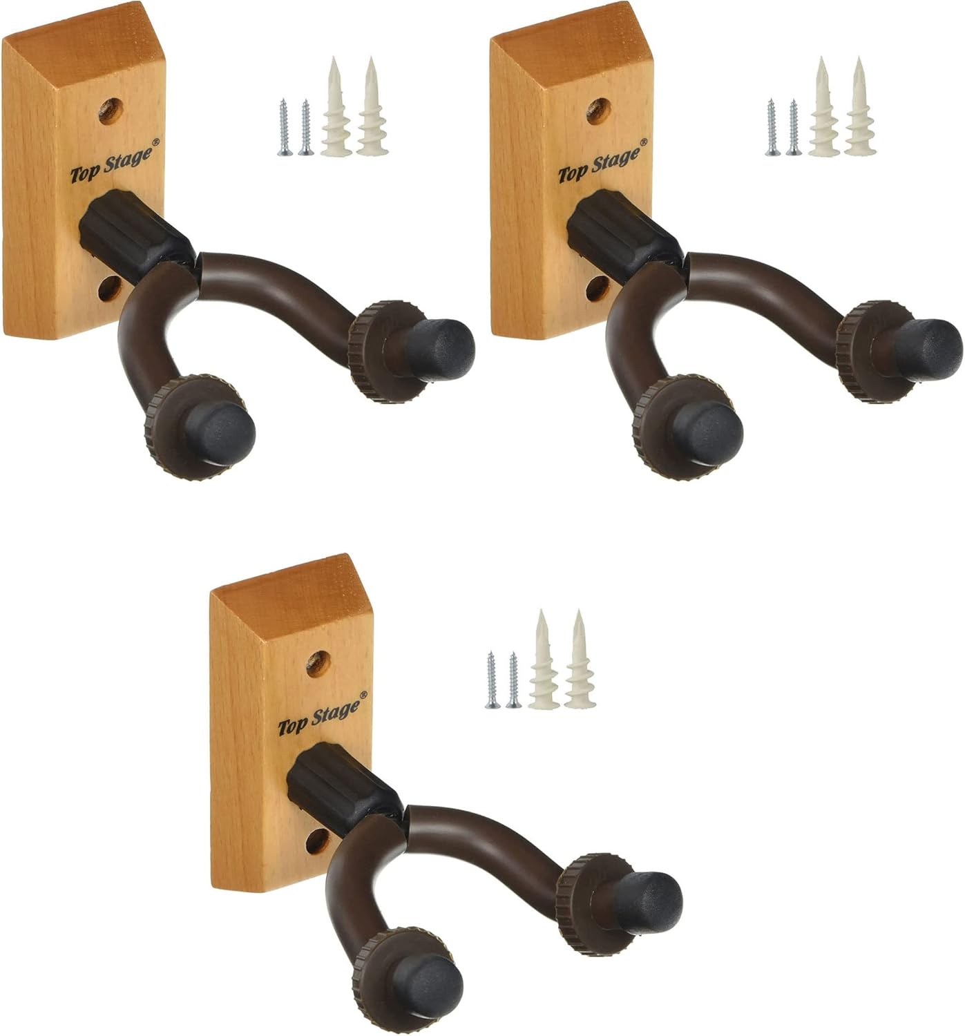 Amazon.com: 3-PACK Top Stage® Acoustic Electric Guitar Hanger Keeper ...