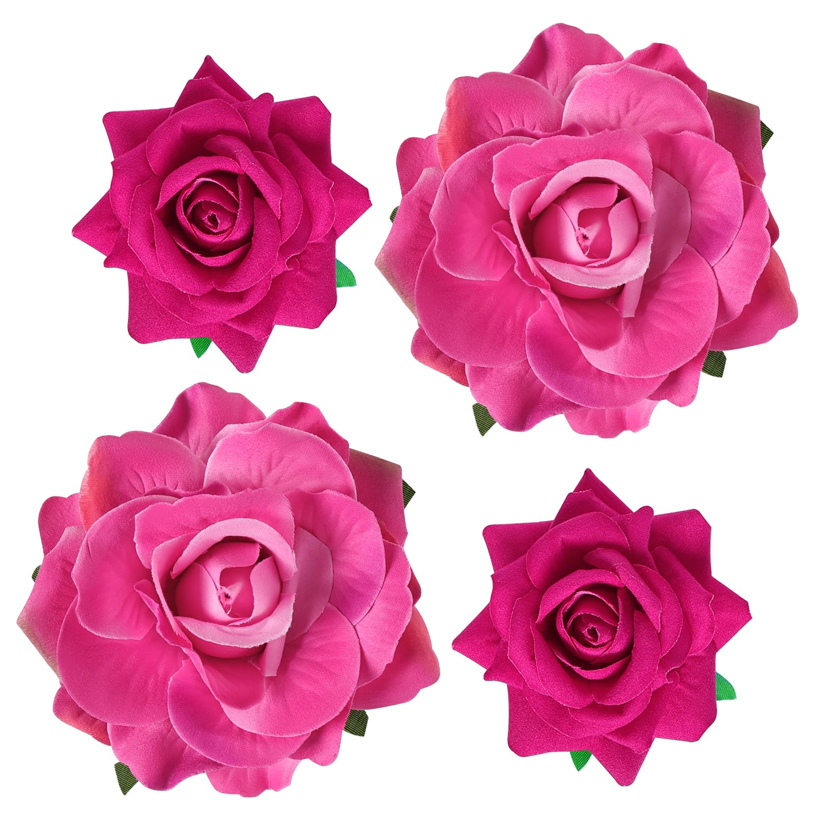 Amazon.com : Topbuti Rose Hair Clip Flower Hairpin Rose Brooch Floral ...