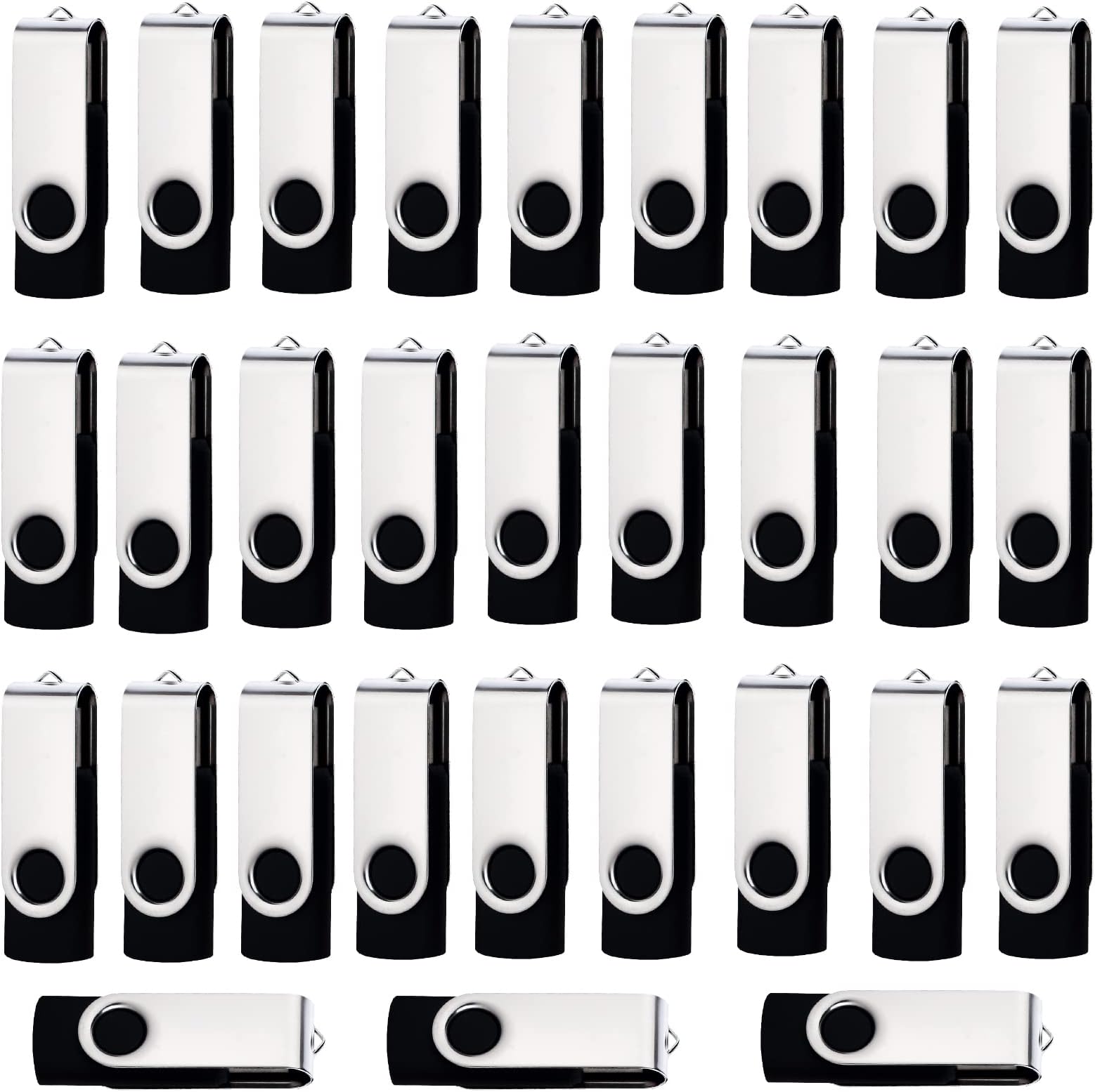 lcwamy 128MB USB Stick 100 Pack Bulk USB2.0 Flash Drive128MB Swivel USB ...