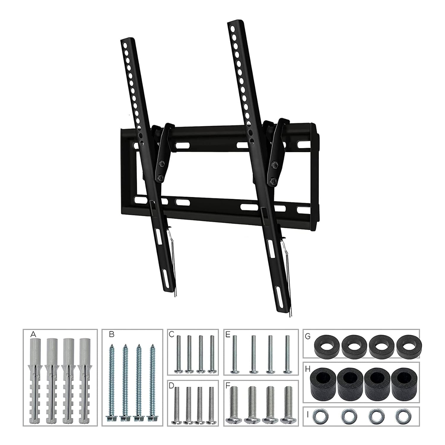 Buy Power & Co TV Wall Mount - Tilt 14 Degree - Anti-Glare Full Motion ...