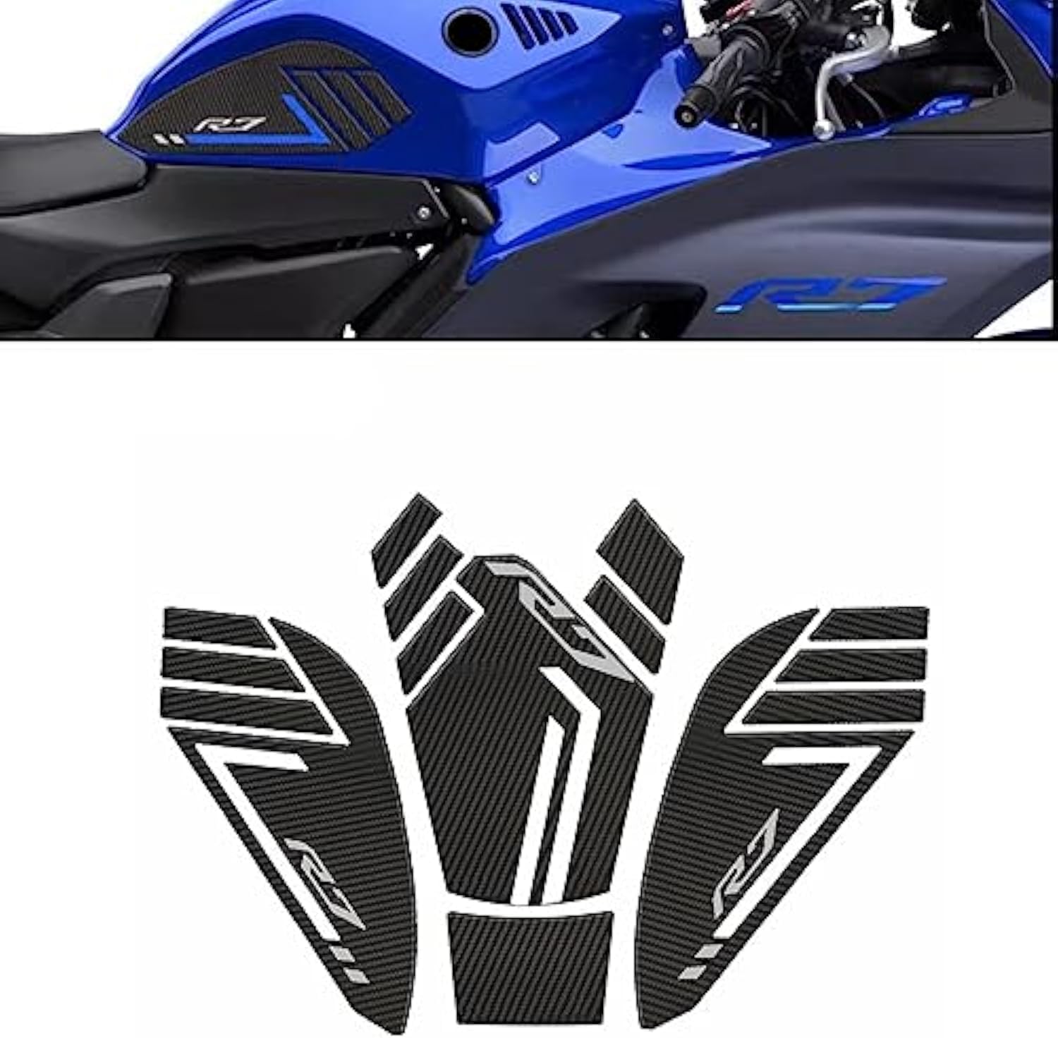 Amazon.com: for YZF-R7 YZF R7 YZFR7 2021 2022Motorcycle Anti Slip Fuel ...