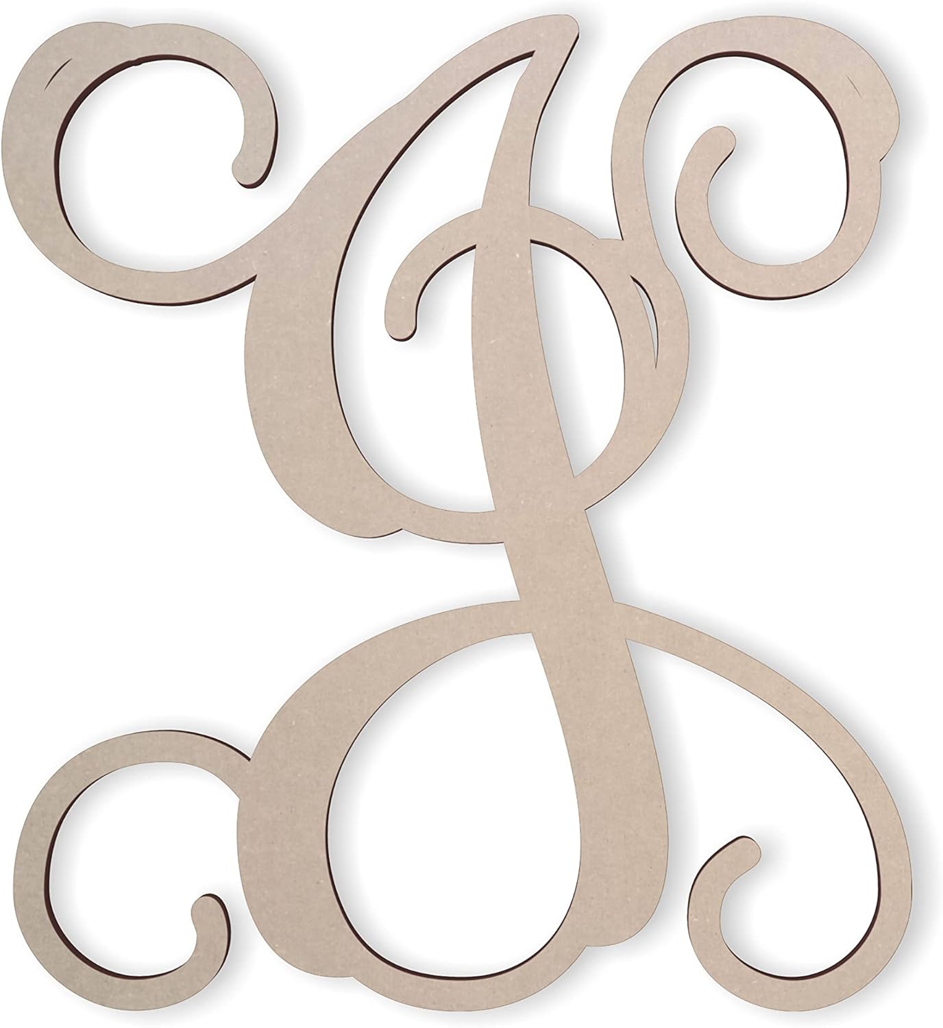 Amazon.com: Wooden Letters by Jess and Jessica Cursive Wood Letter for ...