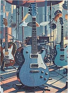 Amazon.com: Musical Instrument Guitar Puzzles 500 Pieces Personalized ...