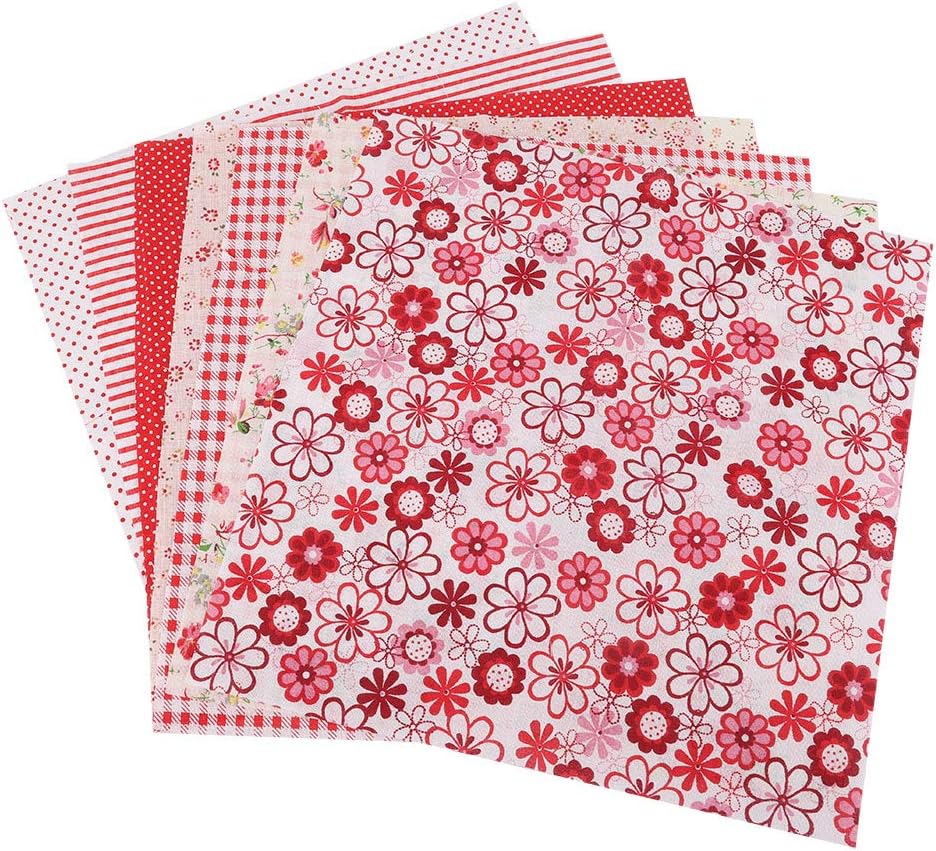 Amazon.com: Tomotato 7 Pcs Fabric Bundles, Square Cotton Fabric ...
