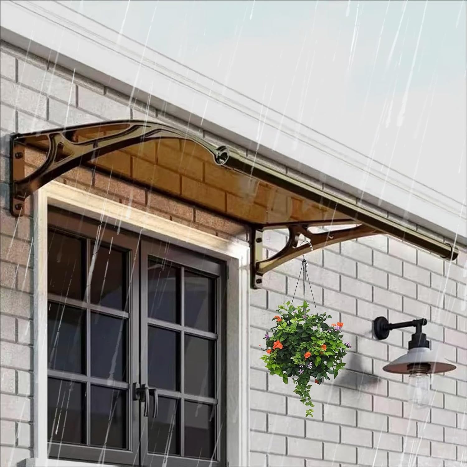 Amazon.com : Aluminum Alloy Large Sink Window Awning Canopy for Sun ...