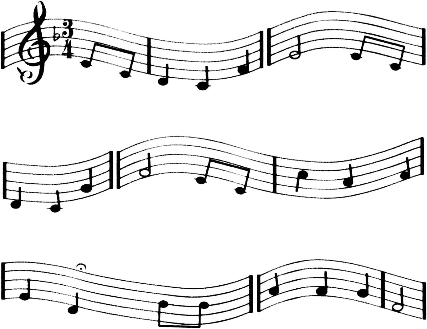 Amazon.com: Whimsical Practicality brand Music Notes Edible Cake Border ...