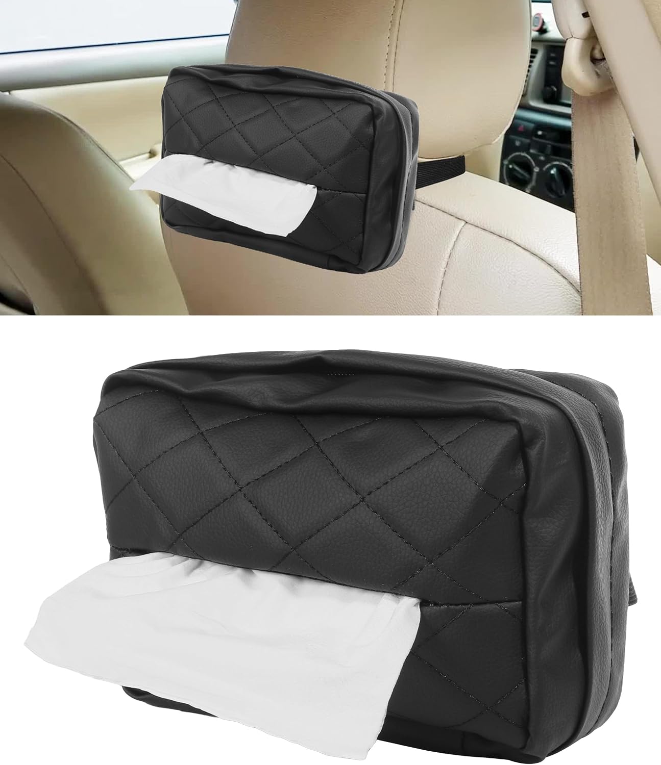 Amazon.com: bylikeho Car Tissue Holder,Automotive Use Tissue Box,Tissue ...