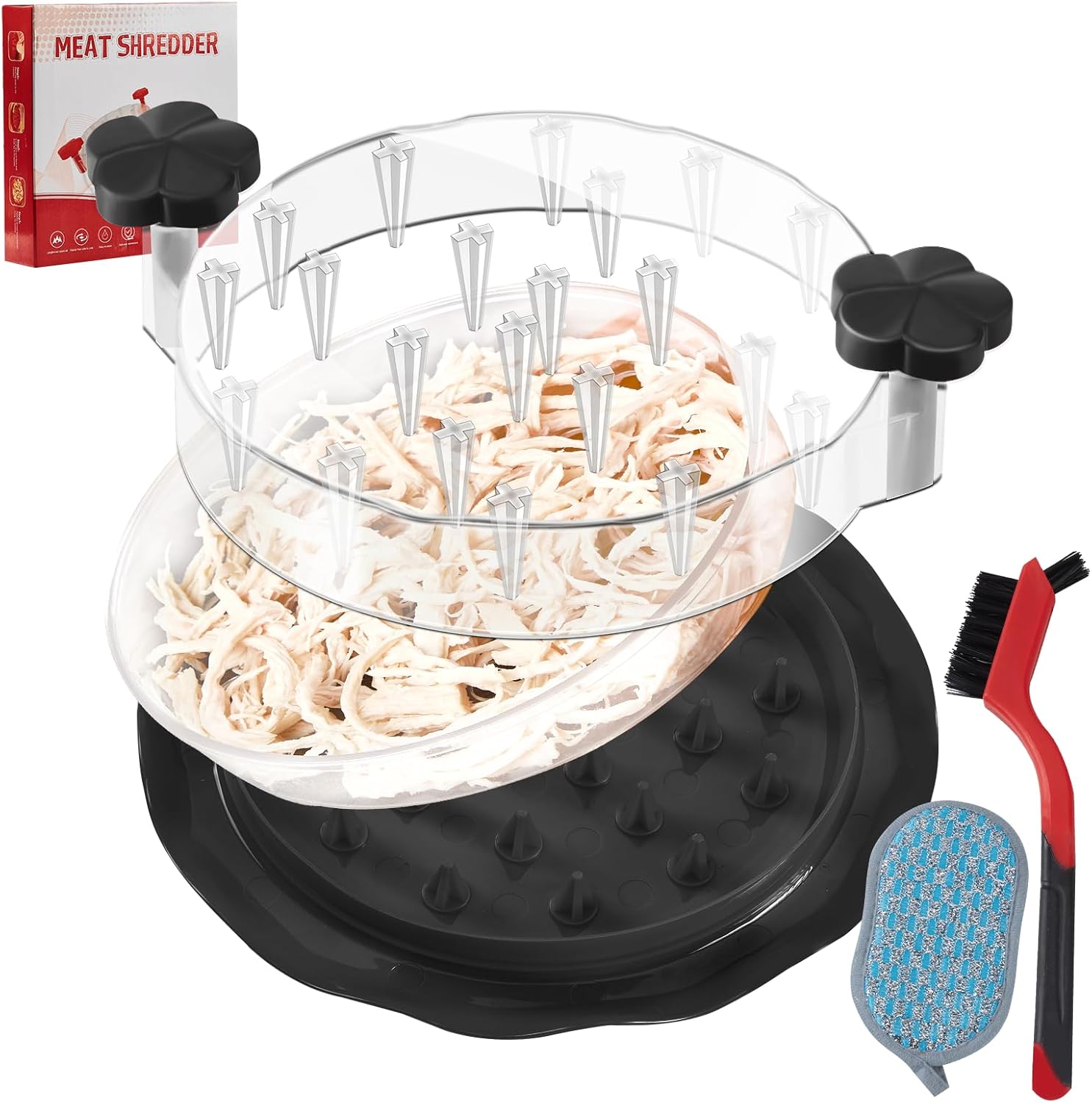 Amazon.com: DUMPOP Chicken Shredder,Visible Chicken Breast Shredder ...