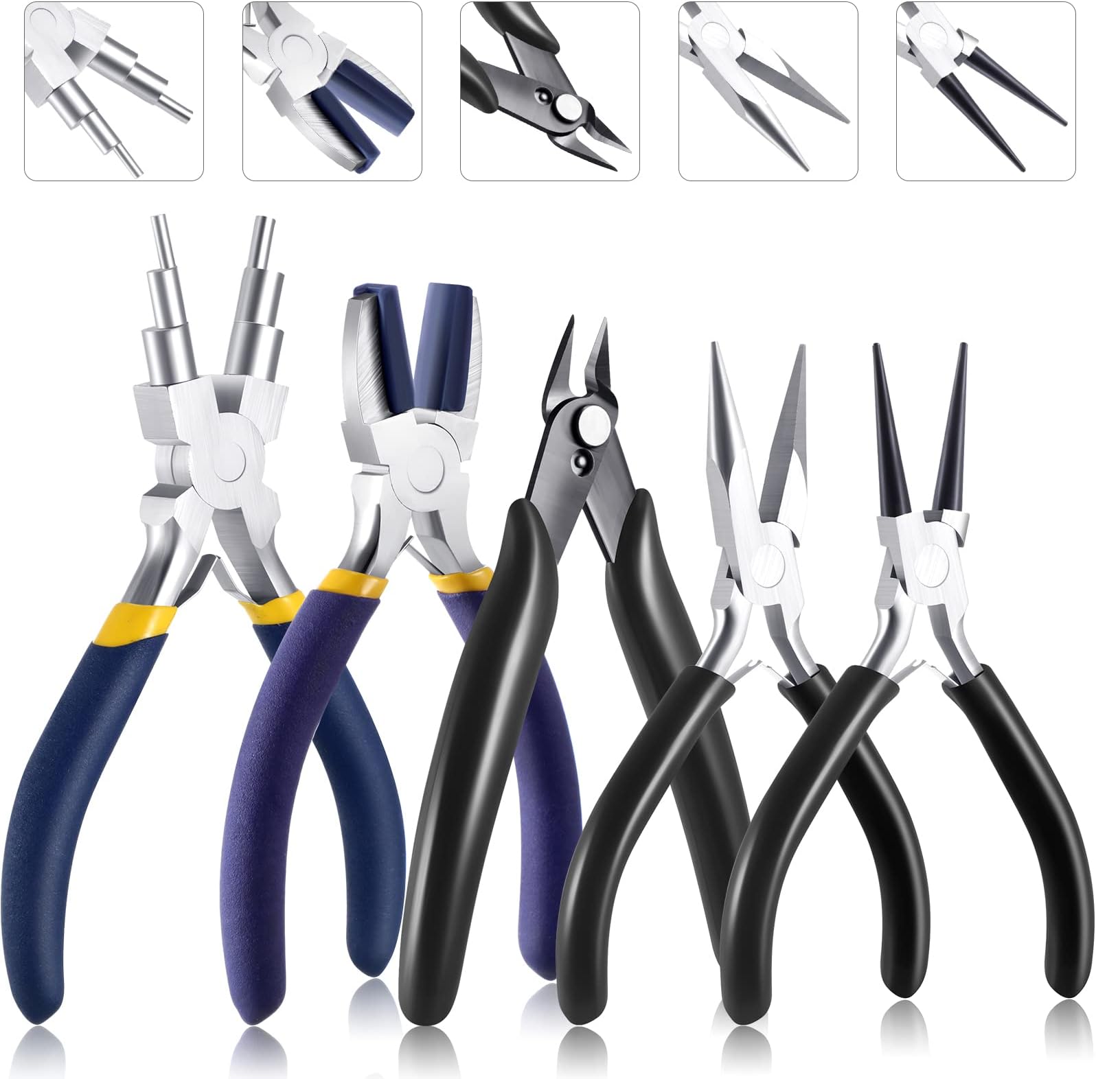 Amazon.com: Jewelry Pliers, Acejoz 6pcs Jewelry Making Tools Kit ...