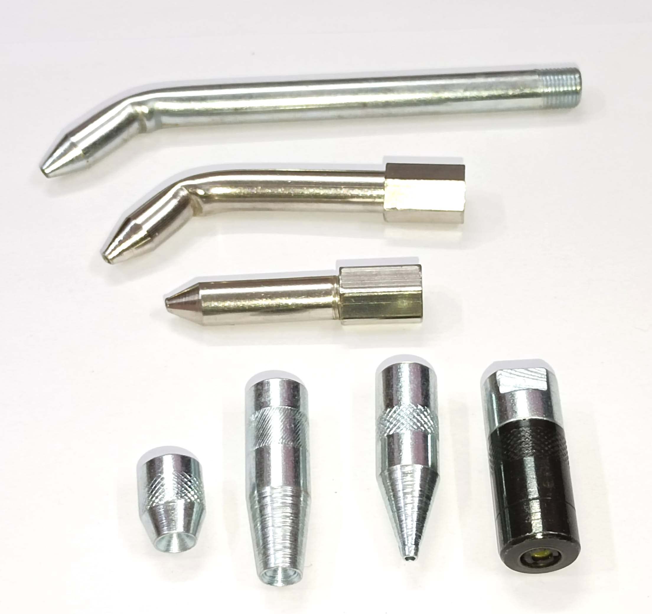 Mass Pro Multi Purpose Use 7 Piece Grease Couplers Nozzles Fittings and ...