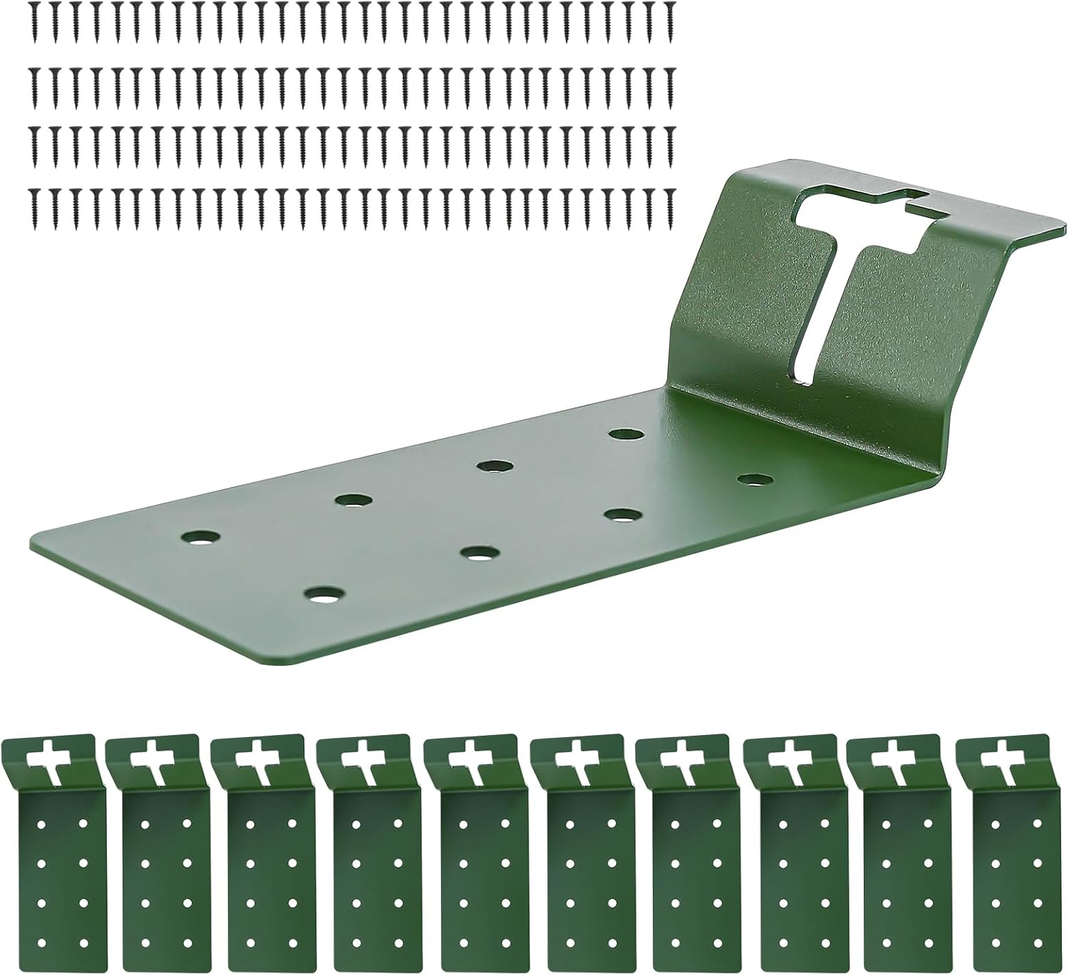 XIHUWZ 10 Pack T Post Brackets,T Post Mount Bracket 6“，T Post Target ...