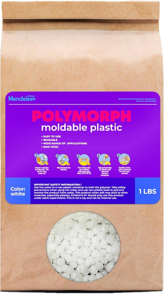 Amazon.com: 1 Lbs Polymorph Moldable Plastic Beads Melting Pellets Pack ...