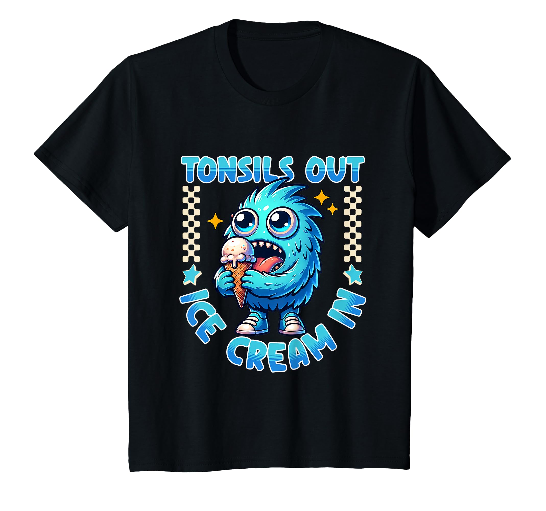Amazon.com: Kids Funny Tonsils Out Ice Cream In | Girls & Boys Tonsil ...
