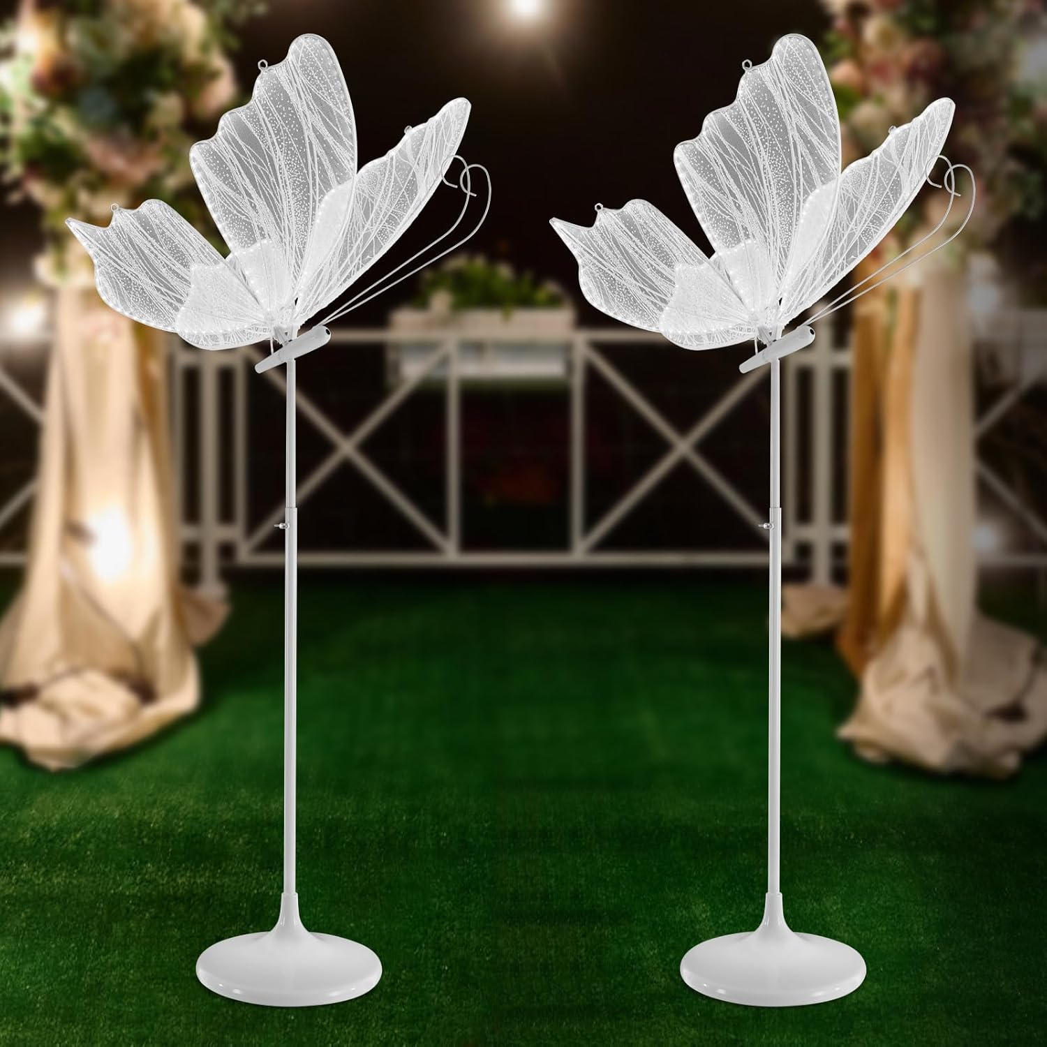 HYYKJ-US Wedding Butterfly Floor Lamp,2PCS Creative Butterflys LED ...