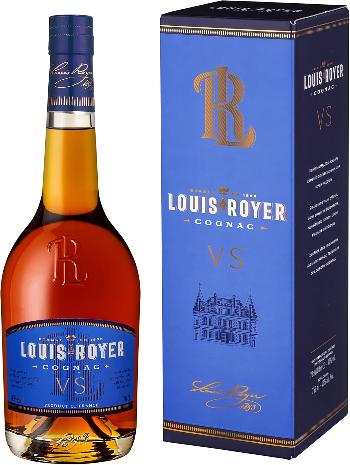 Louis Royer VS Cognac 0,7 Liter 40% Vol. : Amazon.de: Lebensmittel ...