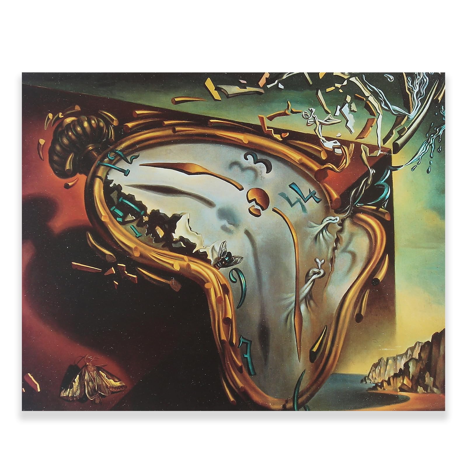 Amazon.com: Melting Clock Wall Decor - Salvador Dali Canvas Wall Art ...