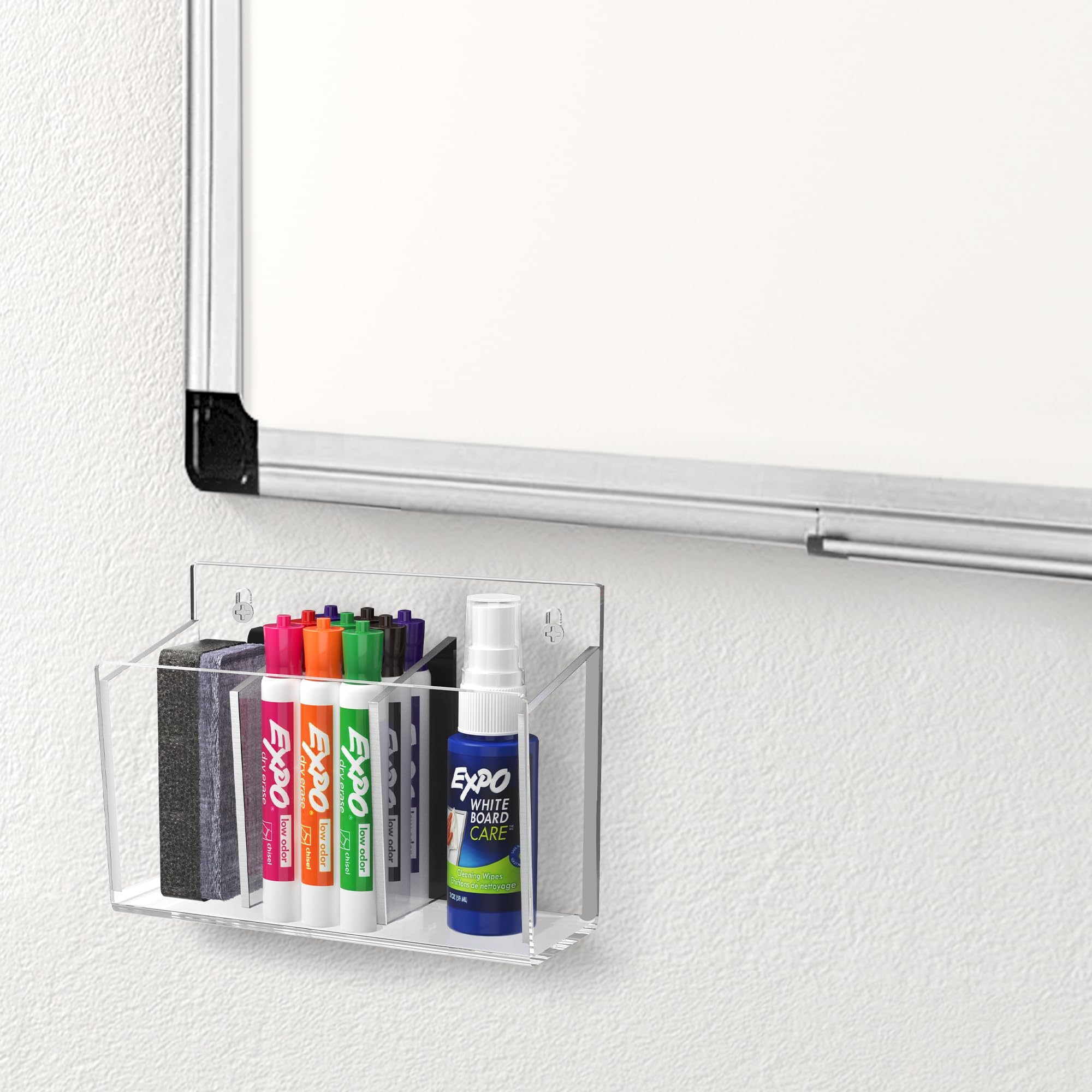 Snapklik.com : HBlife Clear Acrylic 3 Compartments Magnetic Dry Erase ...