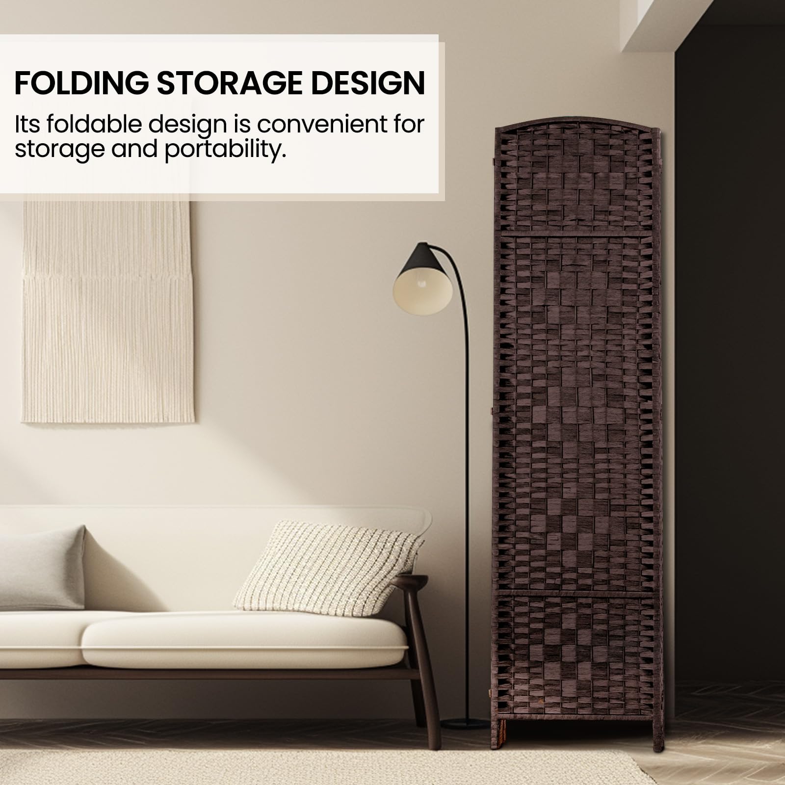Snapklik.com : Room Divider, 6 Ft Tall Room Dividers And Folding ...