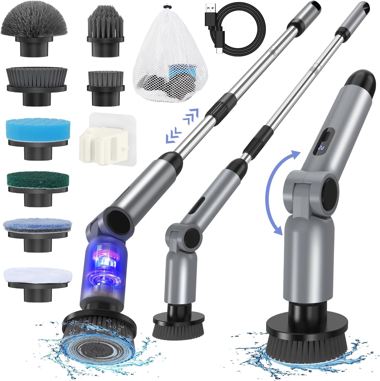 Amazon.com: Leebein Electric Spin Scrubber, 2024 New Electric Scrubber ...