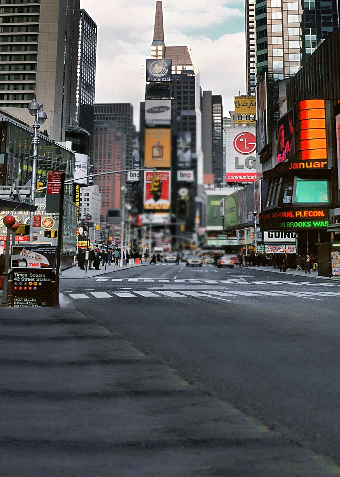 Amazon.com : CORFOTO 6x9ft City Street Backdrop Urban Road Photography ...