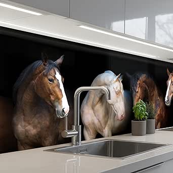 KitchenYeah© Splashback for kitchen 32"x98" / 80x250 cm self-adhesive ...