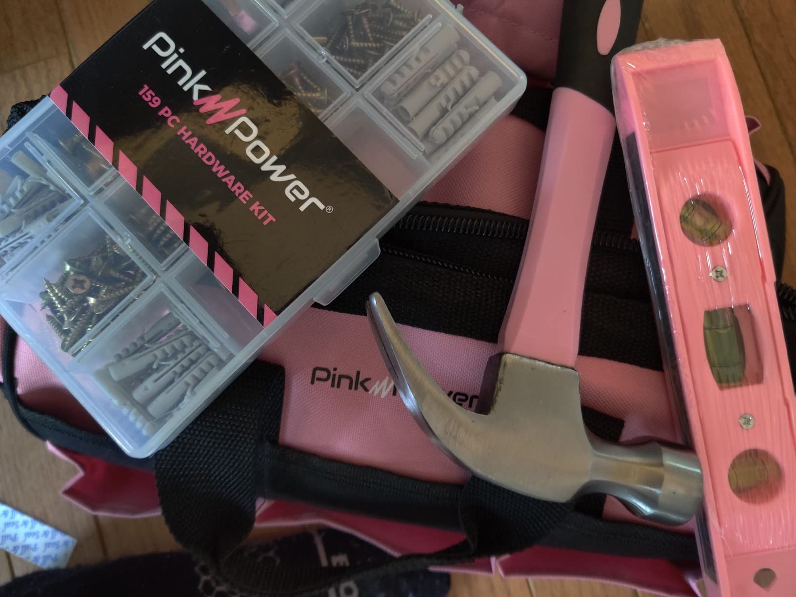 $8/mo - Finance Pink Power 189-Piece Pink Tool Set for Women Tool Kit ...