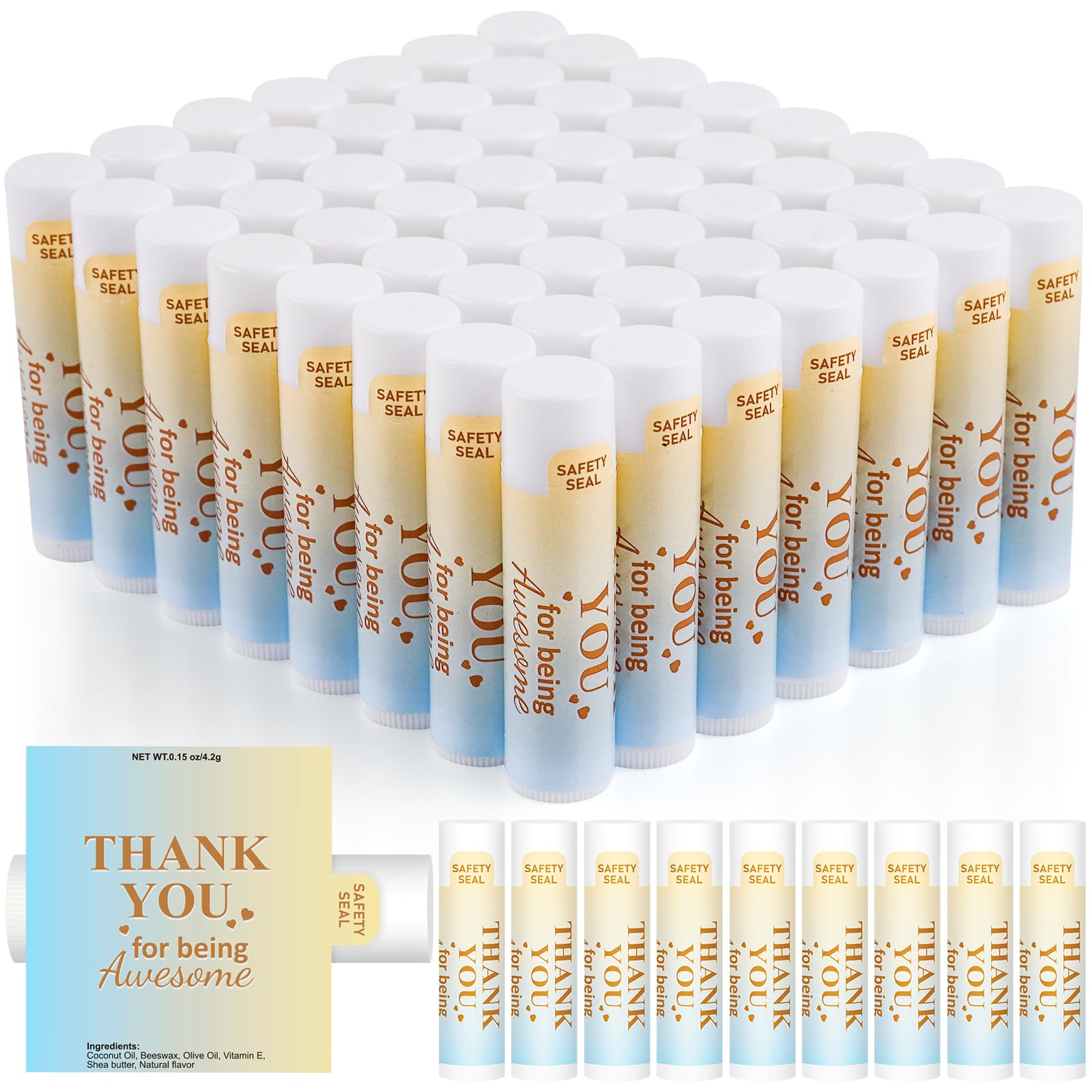 Amazon.com : DMSKY Appreciation Gifts 60 Pcs Lip Balm Bulk, Staff ...