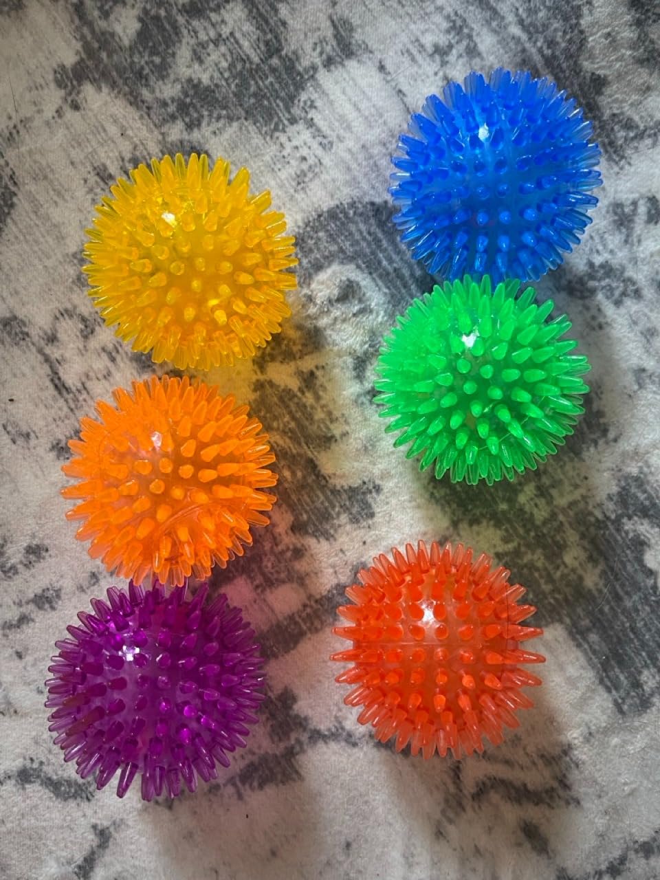 New Feature 6 Pack Squeaky Ball Dog Toy - 6.5cm Durable Rubber Dog Toys ...