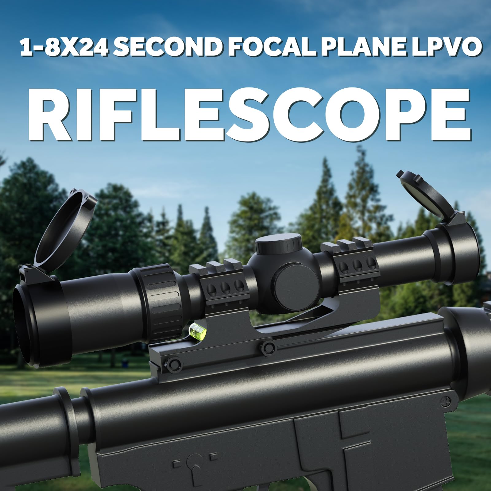 Snapklik.com : FHYRGF 1-8x24 Rifle Scope SFP Tactical Optics LPVO ...
