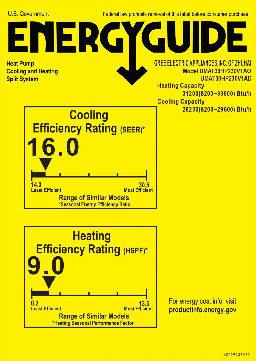 Gree 30 000 BTU 16 SEER Concealed Duct Ductless Mini Split Air gree-30-000-btu-16-seer-concealed-duct-ductless-mini-split-air