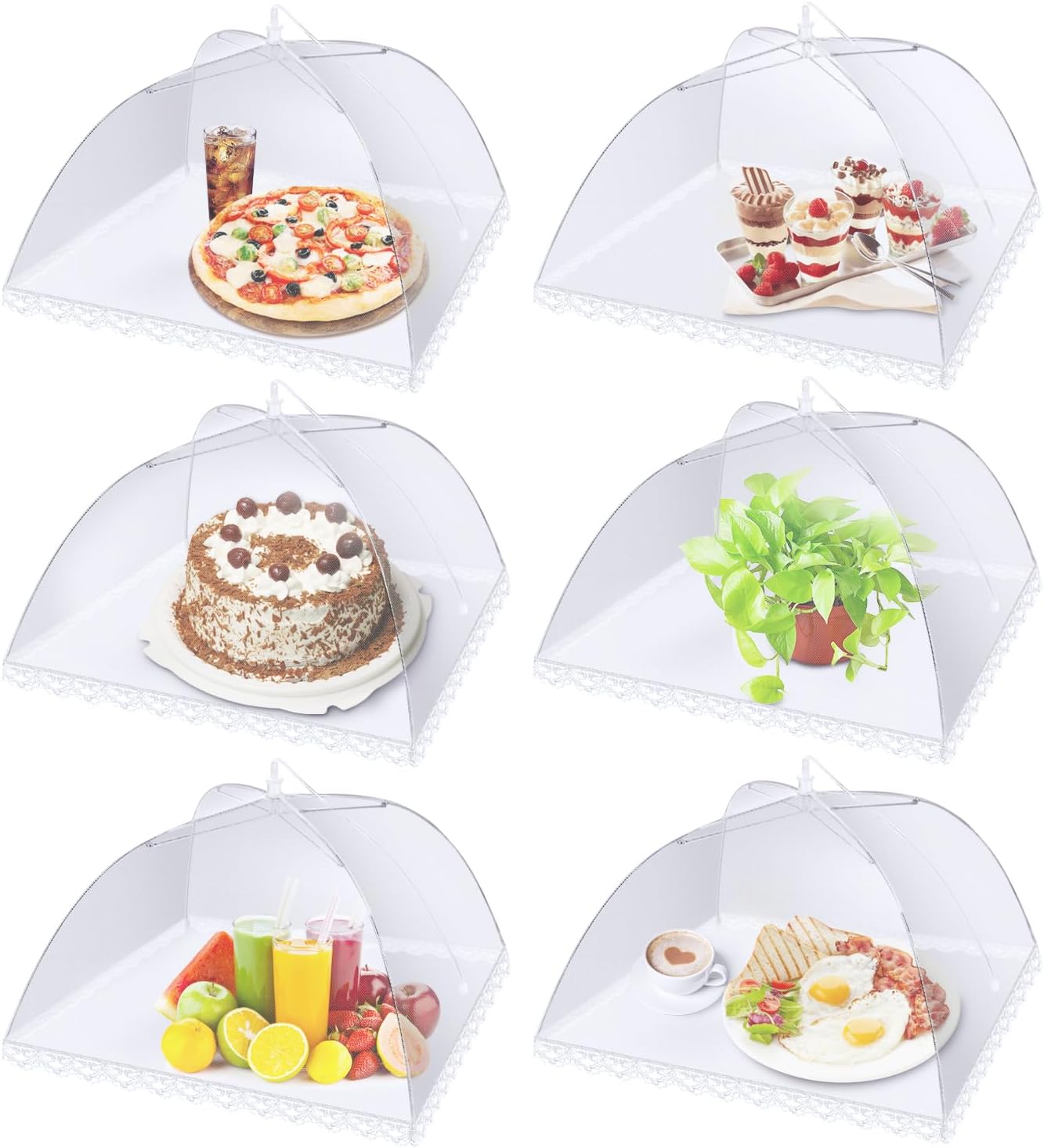 Amazon.com | Flexzion Food Cover Tent - Pop Up Mesh Screen Net Umbrella ...