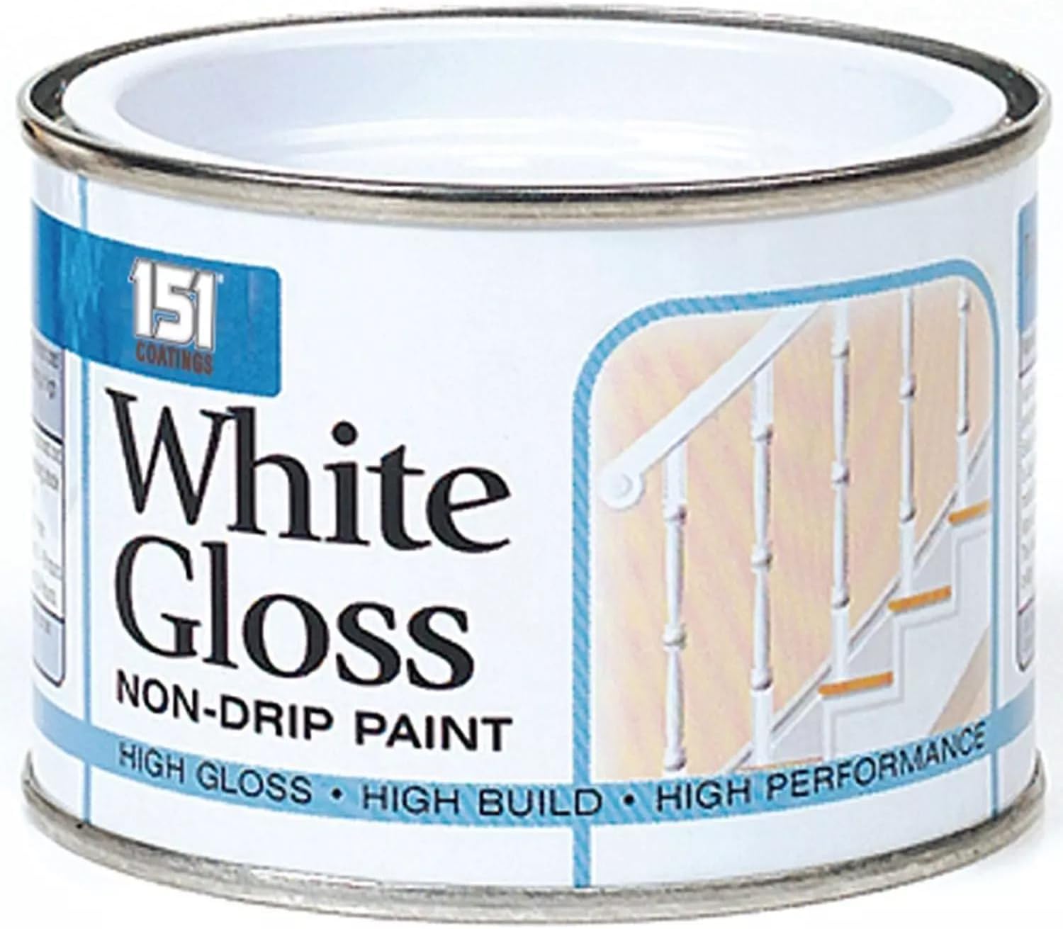 JKG WHITE GLOSS PAINT 180ml - For Wooden Banisters Stairs and Skirting ...