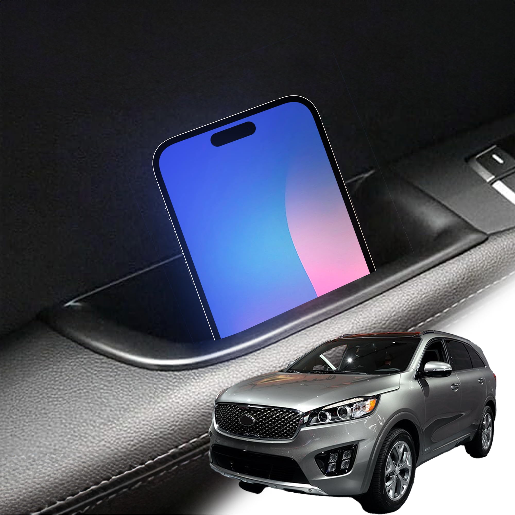 Amazon.com: Rogierra for Kia Sorento 2016-2020 Front Door Storage Box ...