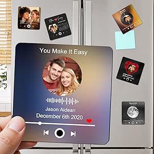 Amazon.com: Custom Music Fridge Magnet with Photo Personalized Music ...