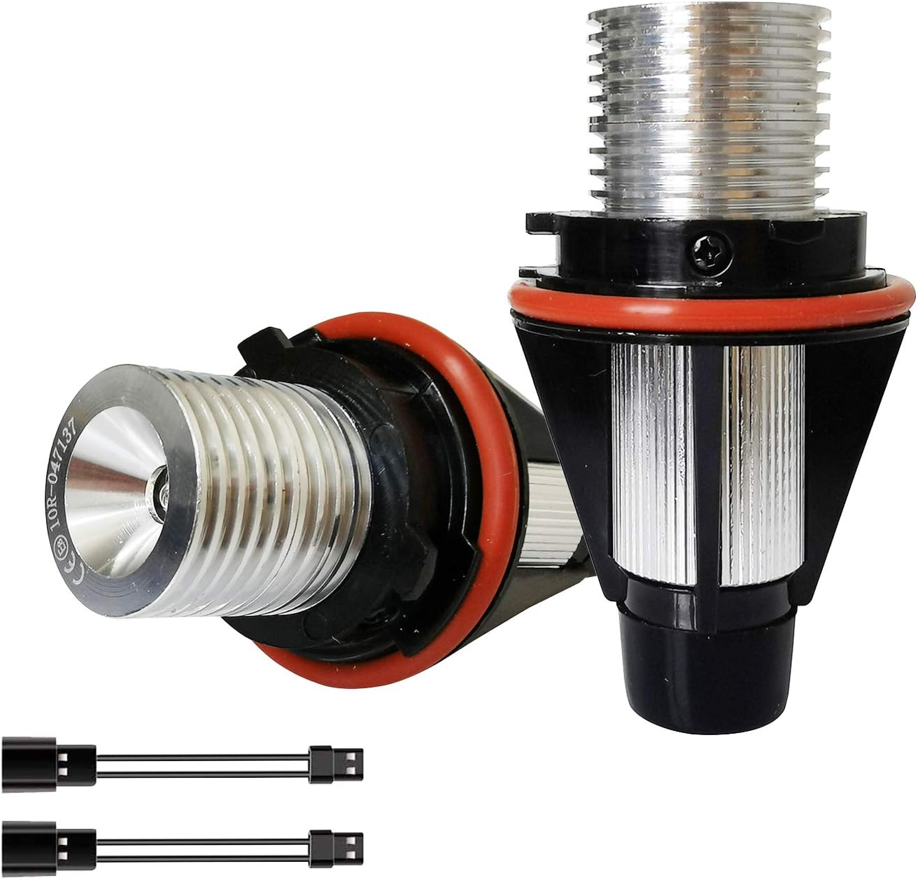 WinPower 10W LED Angel Eyes Headlight Halo Ring Marker Position Lights ...