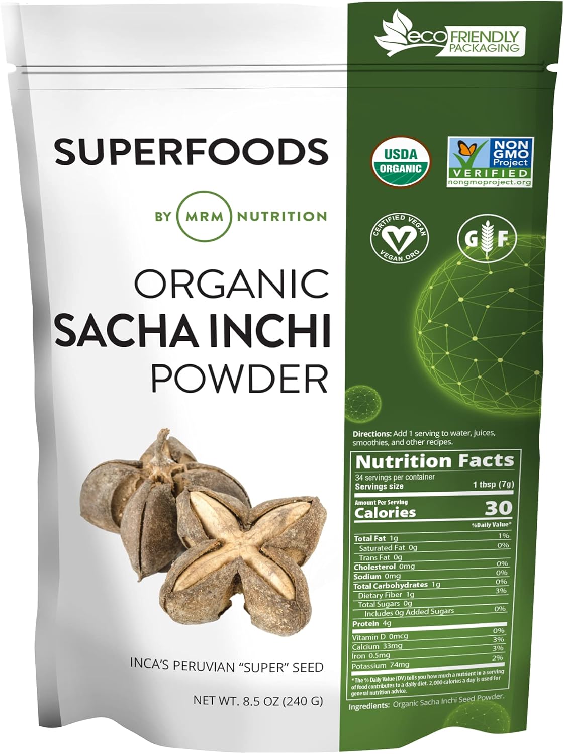 Organic Sacha Inchi Powder | Superfood for Heart Health & Antioxidant ...