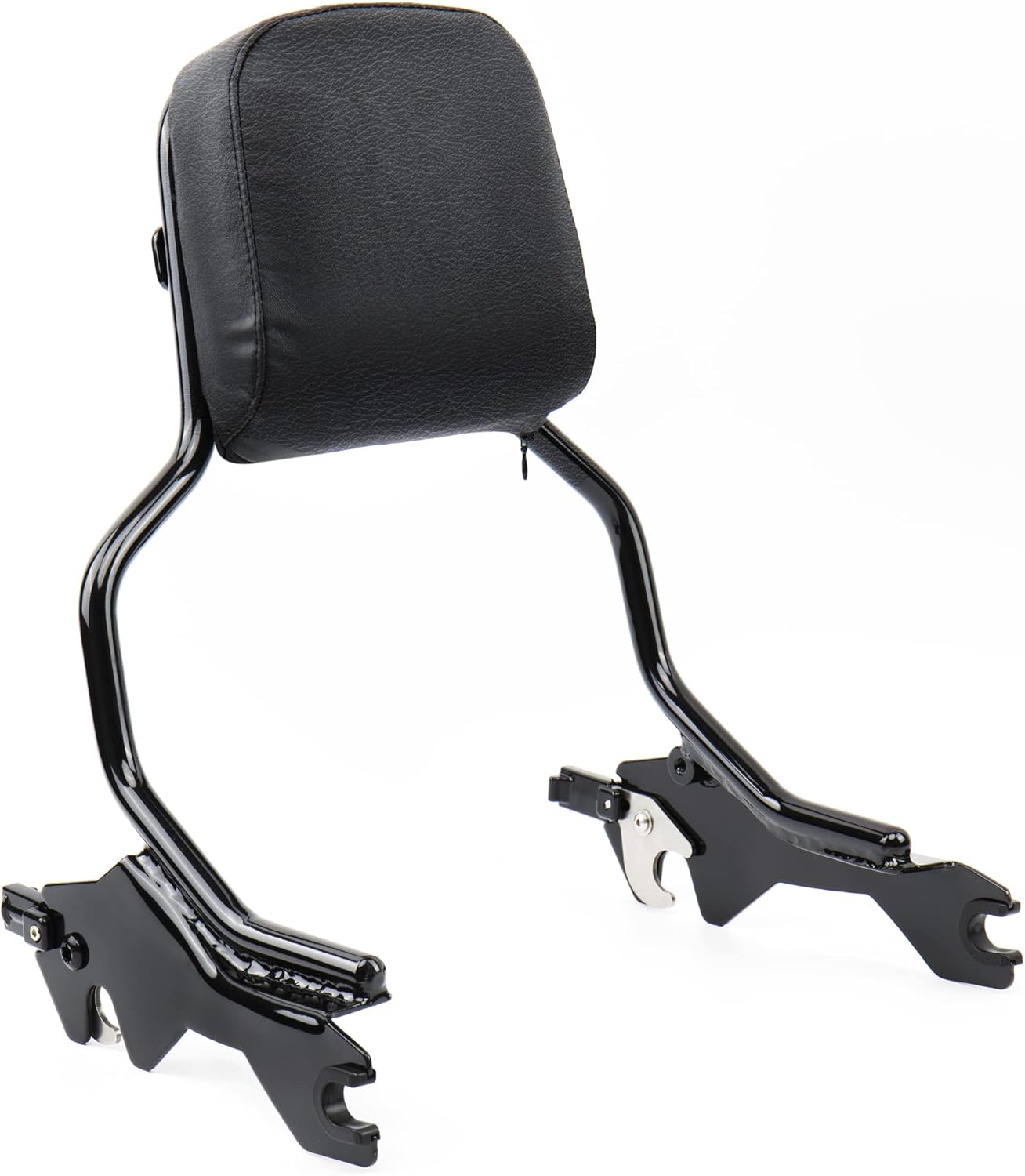 TIGERSGATE Barra Sissy Bar negra brillante de instalar rápida para ...