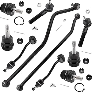 Amazon.com: BOXI 10pcs Front Ball Joints + Track Bars + Sway Bar End ...