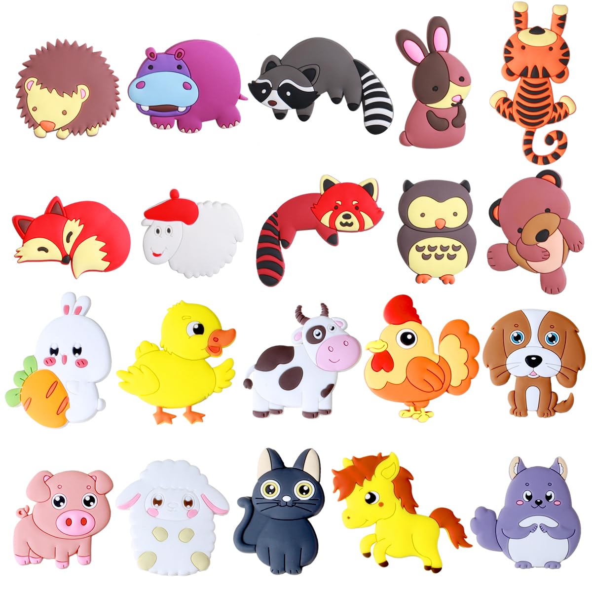Amazon.com: Fridge Magnets for Toddlers 1-3, 20 pcs Refrigerator ...
