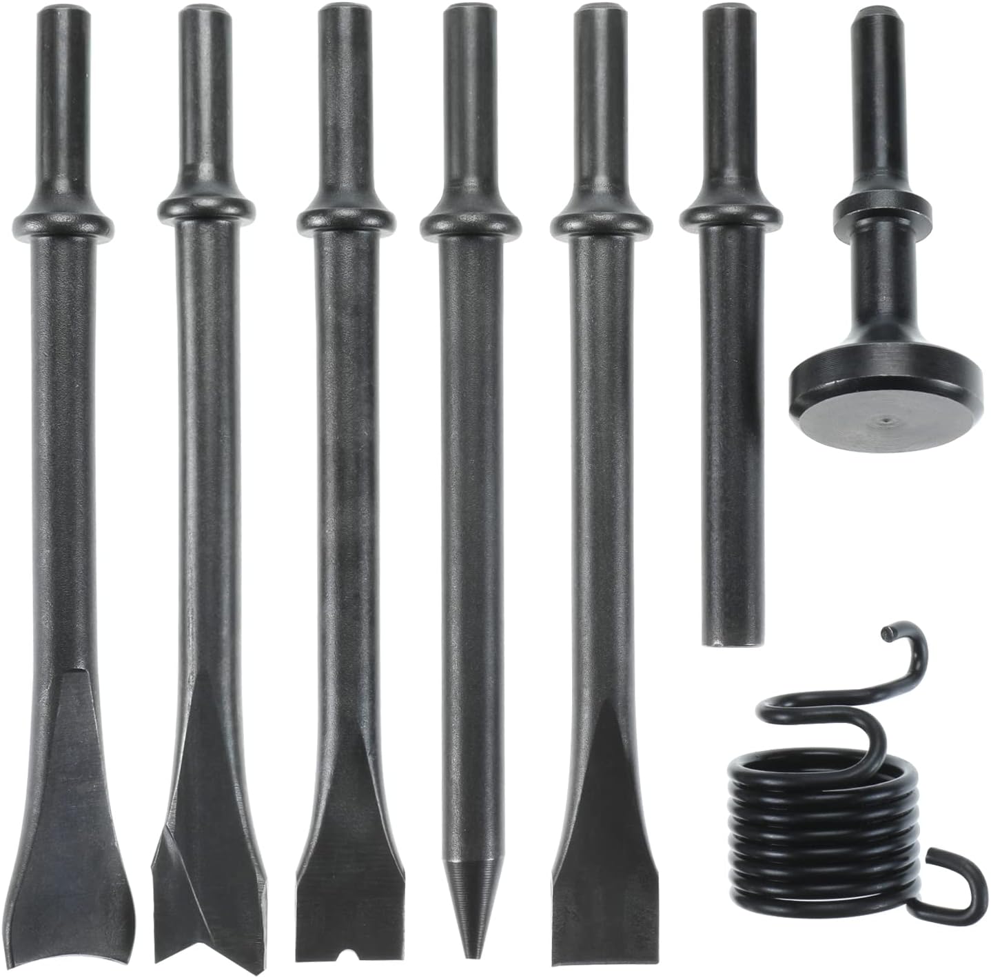 GreatBba 9 Piece Pneumatic Chisel Air Hammer Punch Chipping Bits Set ...