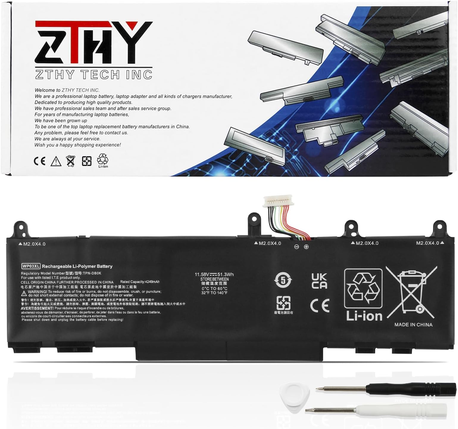 Amazon.com: WP03XL M73466-005 Laptop Battery Replacement for HP ...