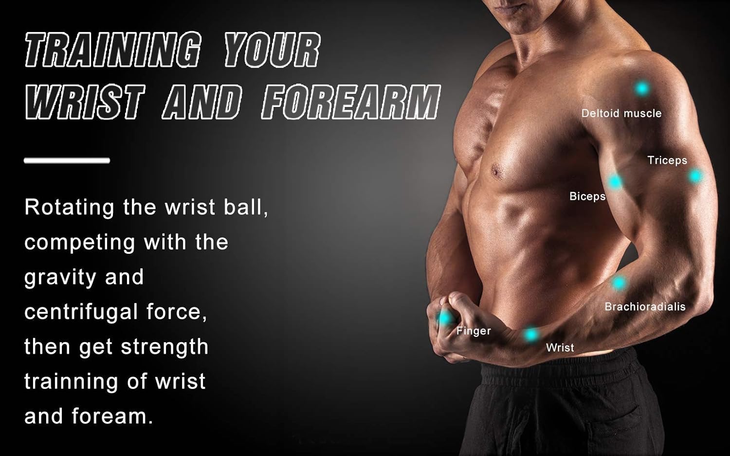 Buy Hi5 PC Power Wrist Trainer Gyro Ball, Self-Starting Gyroscope ...