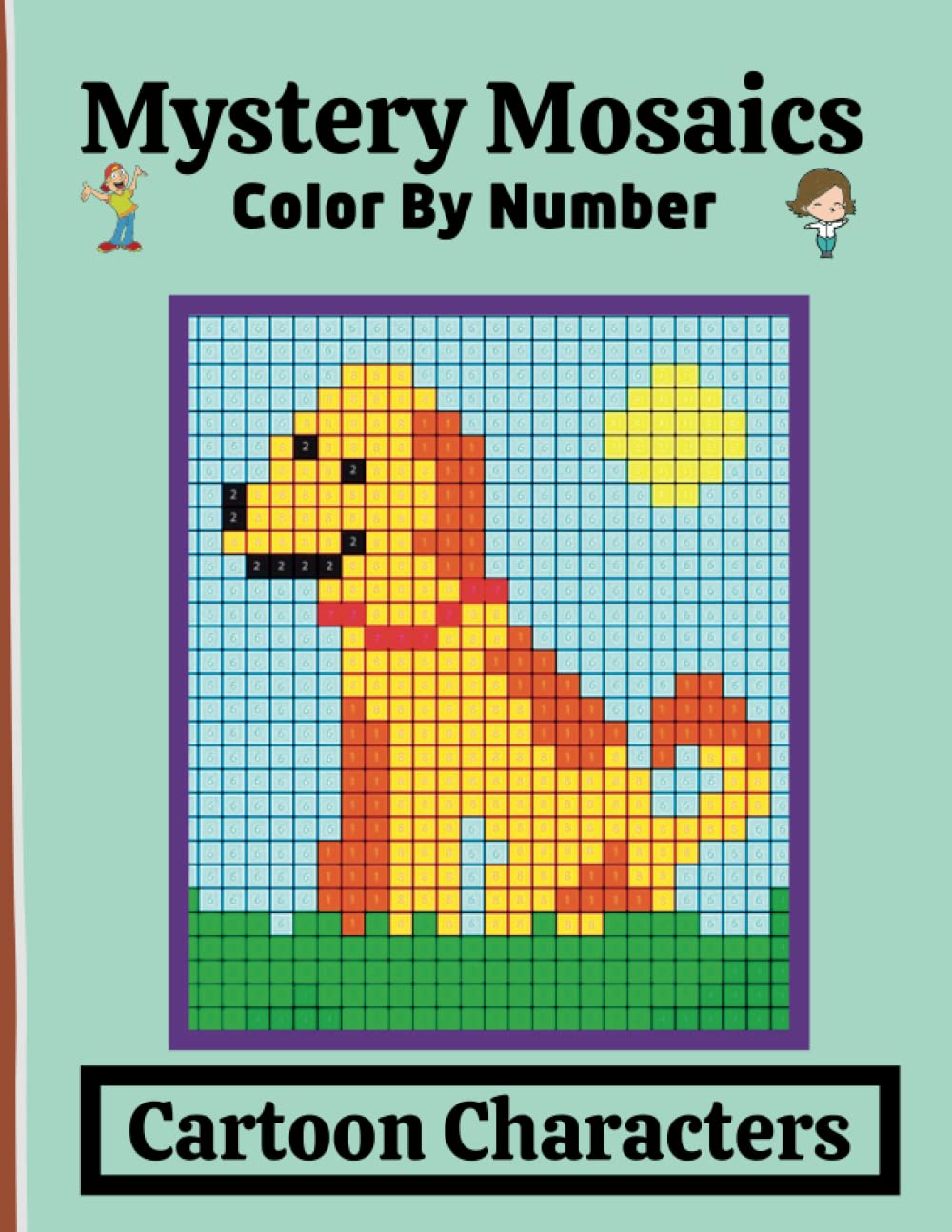 Buy Mystery Mosaics Color By Number Cartoon Characters: Cartoon ...