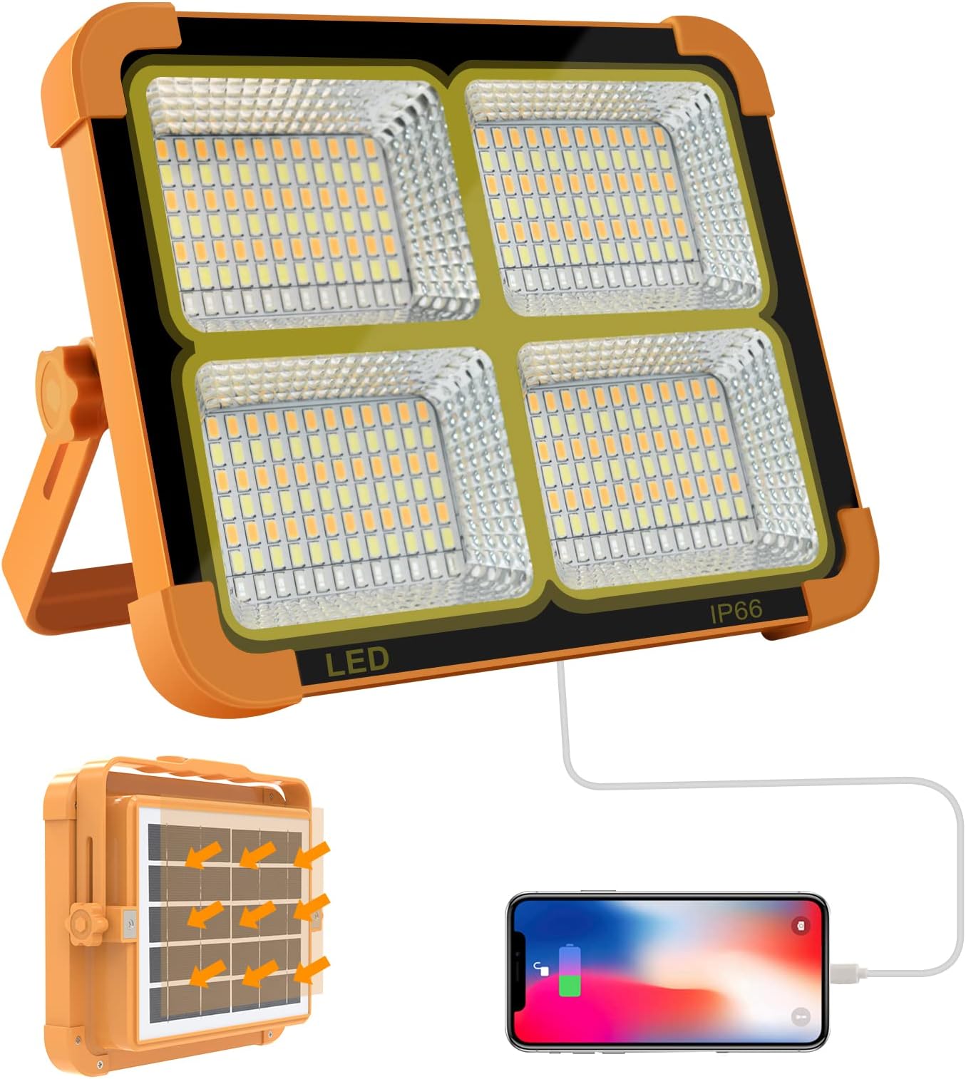 Greenworks 24V 3,000 Lumen Standing Light Kit, LED Tripod Light with ...