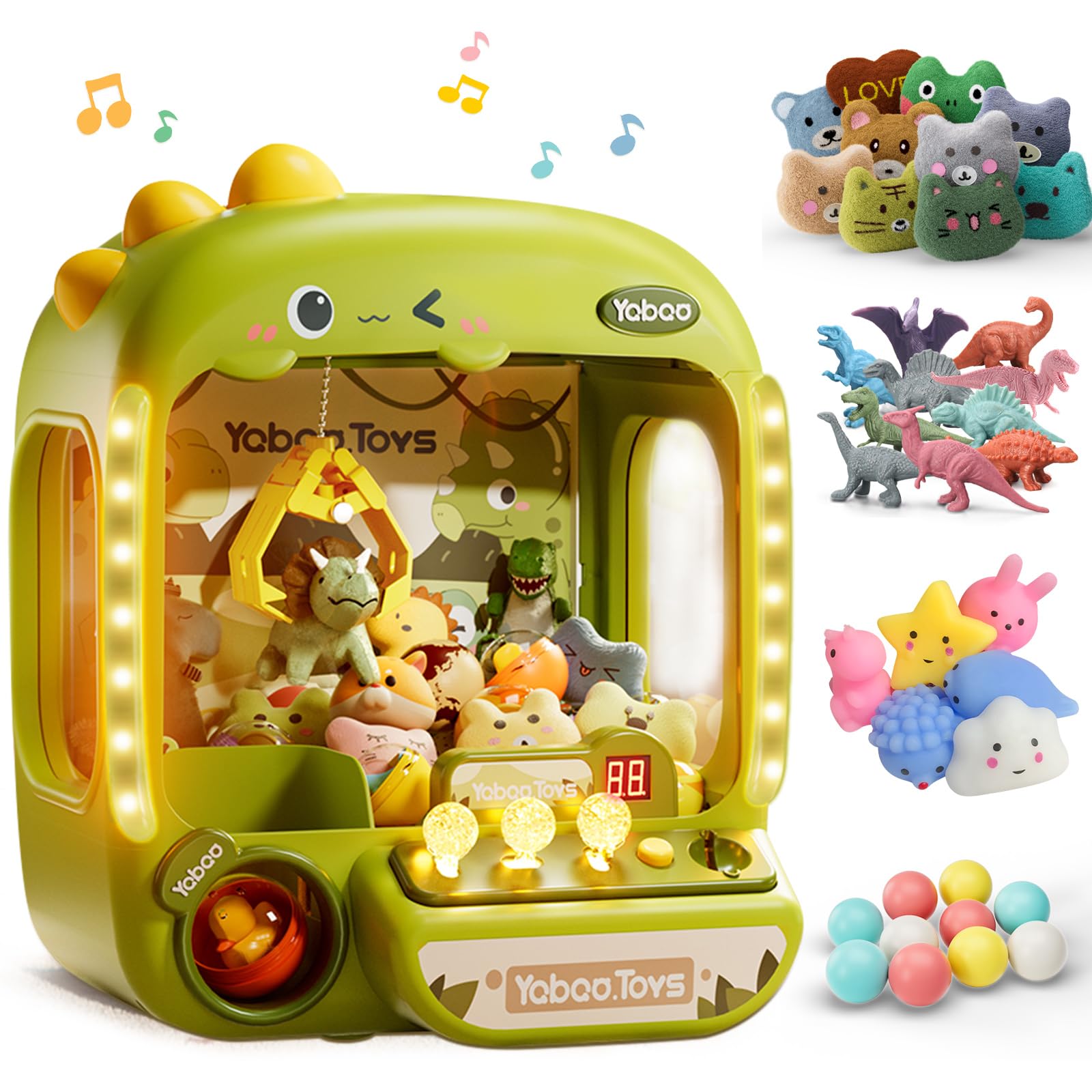 Amazon.com: Dinosaur Claw Machine for Kids Boys, Mini Arcade Candy ...