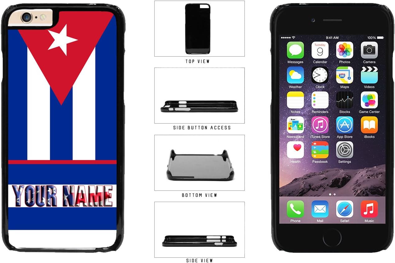 Amazon.com: Personalized Cuba Flag With USA Satin Flag Letters Name ...